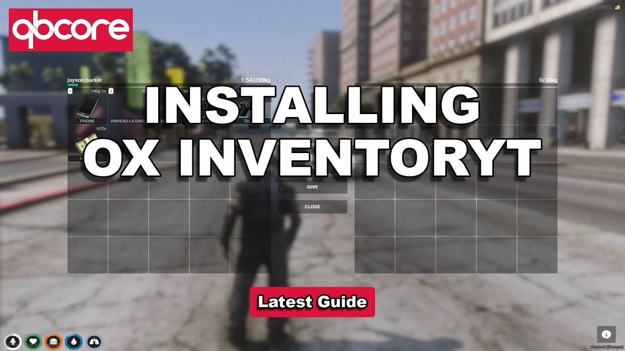 QBCore - How to Install Ox Inventory | Install & Showcase | LATEST FiveM Tutorial 2024 | FAST | EASY