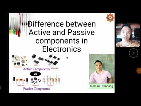 Difference between passive and Active components in electronics