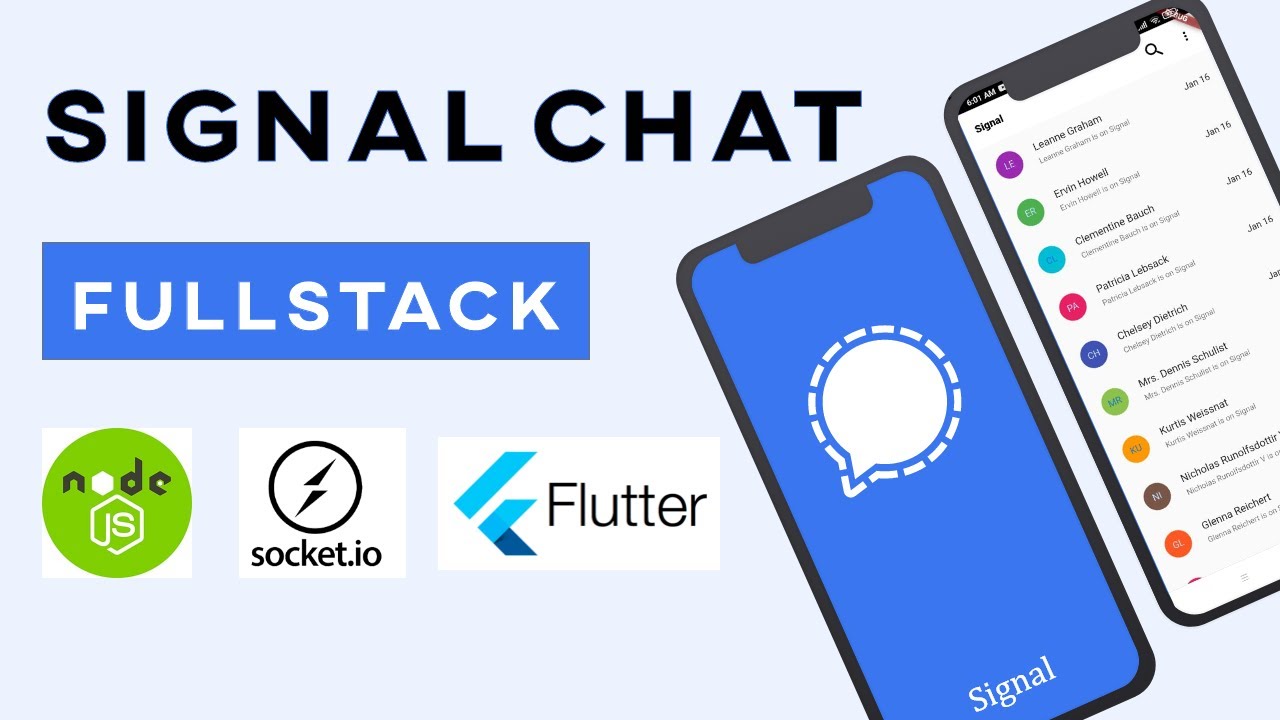 #2 FullStack Flutter Signal Chat App 💥 Nodejs & Socket.io #MongoDB