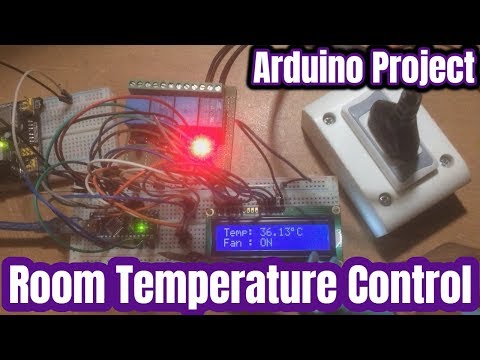 Automatic Room Temperature Control using AC (220V) Fan with Arduino