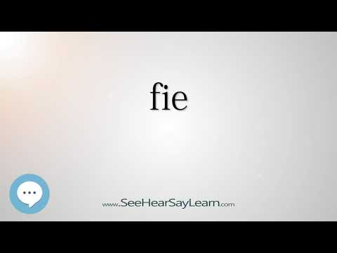 fie - Smart & Obscure English Words Defined 👁️🔊🗣🧠✅