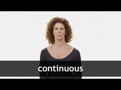How to pronounce CONTINUOUS in American English