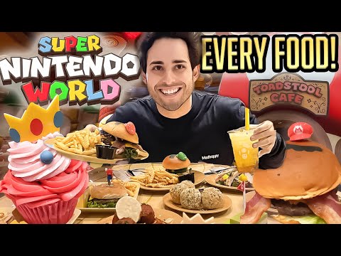 Nintendo World Food To Order (Universal Hollywood) Toadstool Cafe - We Tried EVERY ITEM!