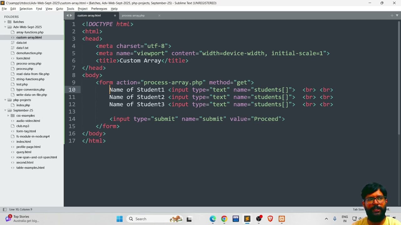 PHP Forms with User-Defined Arrays | Send Multiple Checkbox Data in PHP Explained