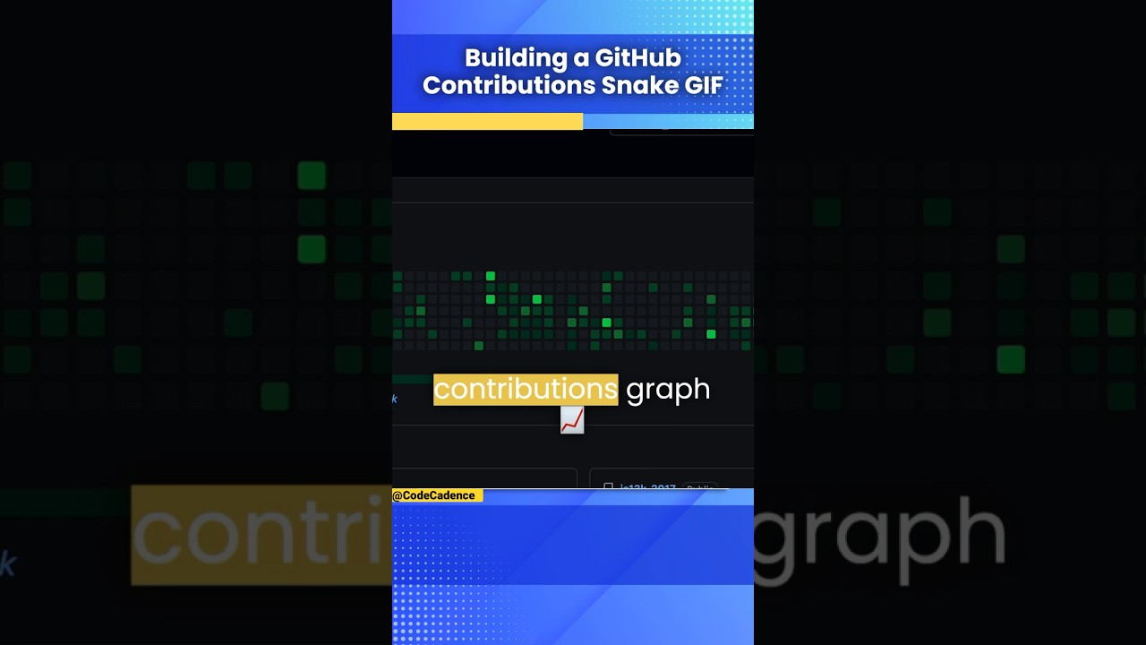 Build a snake eating github graph!!😝🐍 #github #devops #youtubeshorts #shorts