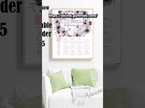 Digital & Printable Calendar 2025 #2025calendar #calendar2025 #printablecalendar #digitalcalendar