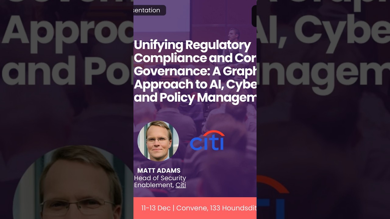 A Graph-Based Approach to #AI, #Cybersecurity and #Policy Management at Citi #regulation #compliance