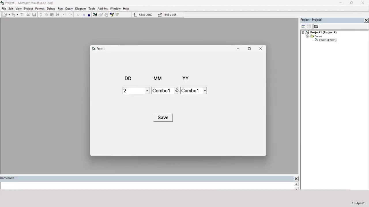 How To Make DTPiker Using ComboBox in VB 6.0