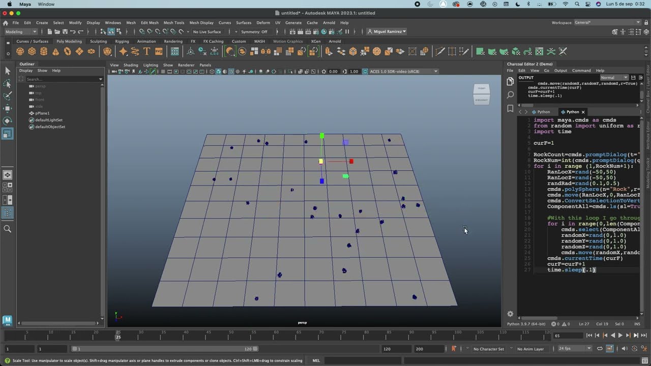 Maya Python Rock Generator [SCRIPT]
