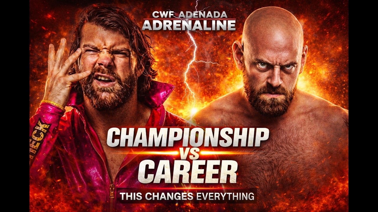 CWF Adrenaline Championship vs Career   Jesse Bieber vs Tyler Hill