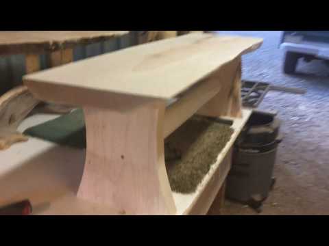 Assembling a Juniper Slab Coffee Table