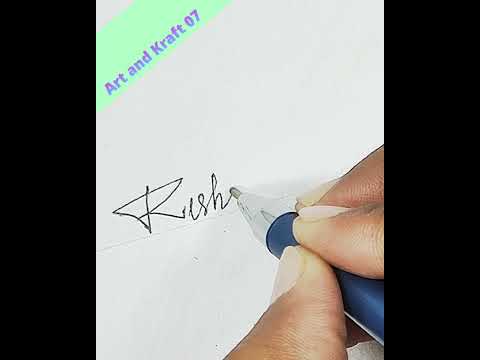 Rishika Sign Design | Art and Kraft 07 | #shorts