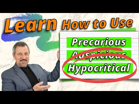 ADVANCED English Vocabulary Words Hypocritical