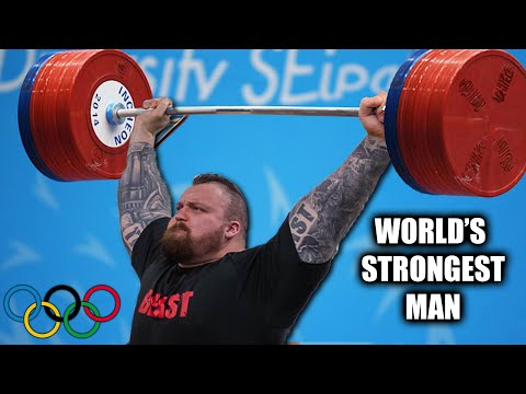 Strongman Eddie Hall Tries Olympic Lifting for the First Time