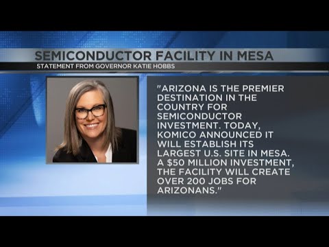 Global semi-conductor supplier to create 50 million dollar facility in Mesa, AZ