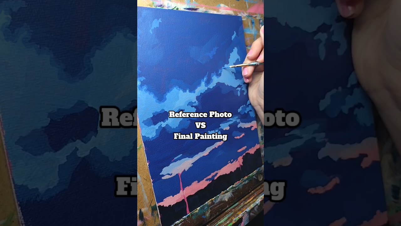 ✨ Reference Photo VS Final Painting ✨#painting