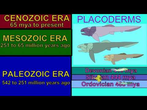 PLACODERMS: DISTRIBUTION IN GEOLOGIC TIME