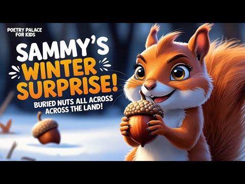 Sammy the Squirrel's Winter Surprise! | Poetry Palace for Kids | Fun New Animated Rhyme