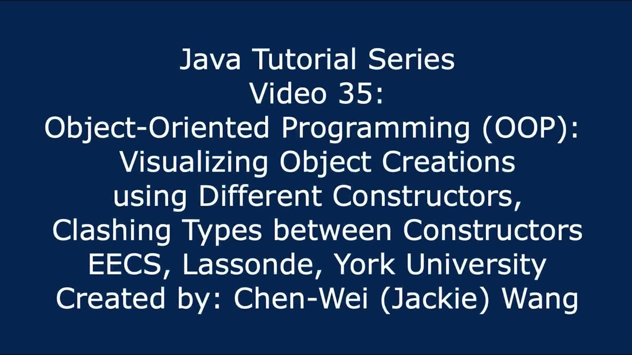EECS1021 Java Tutorial 35