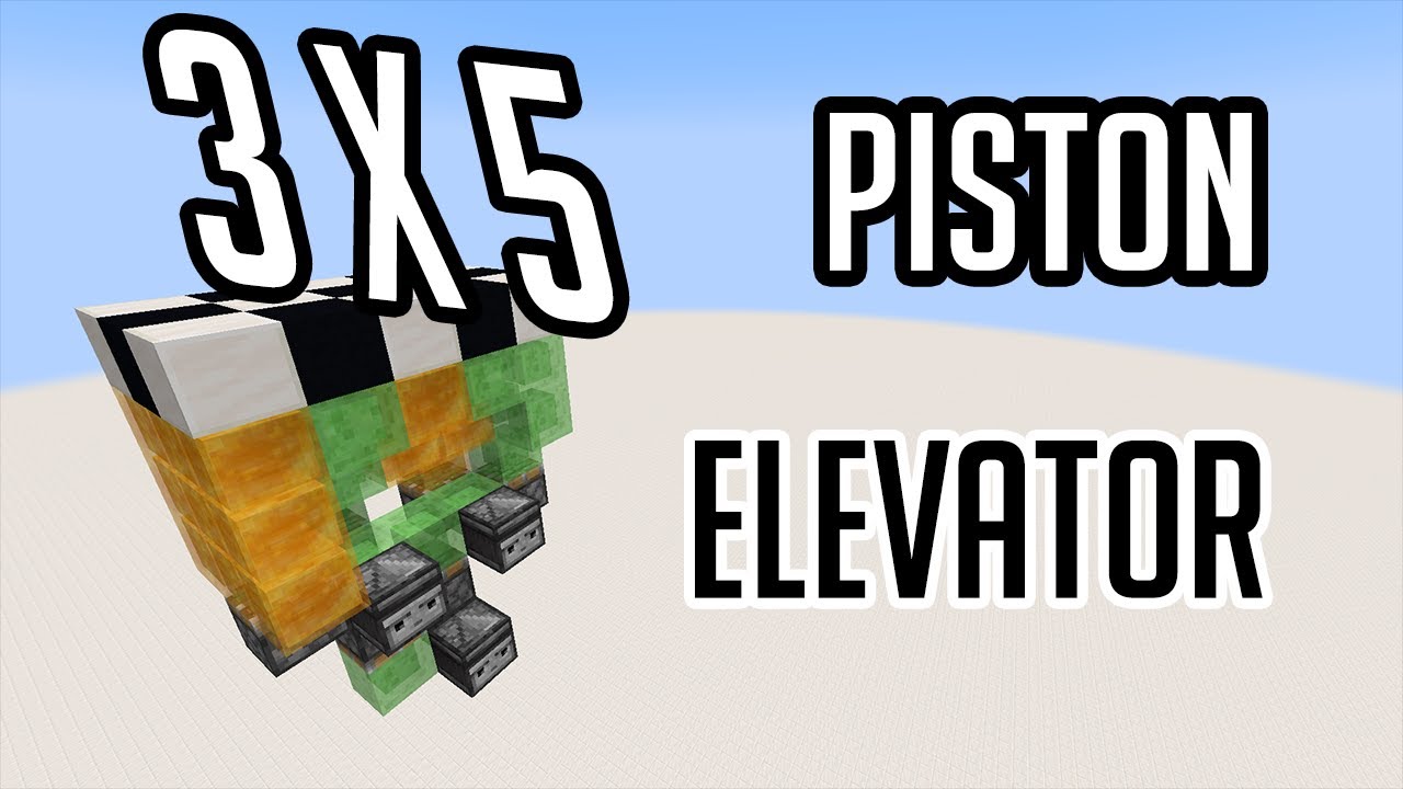 Minecraft 3x5 Elevator Made EASY