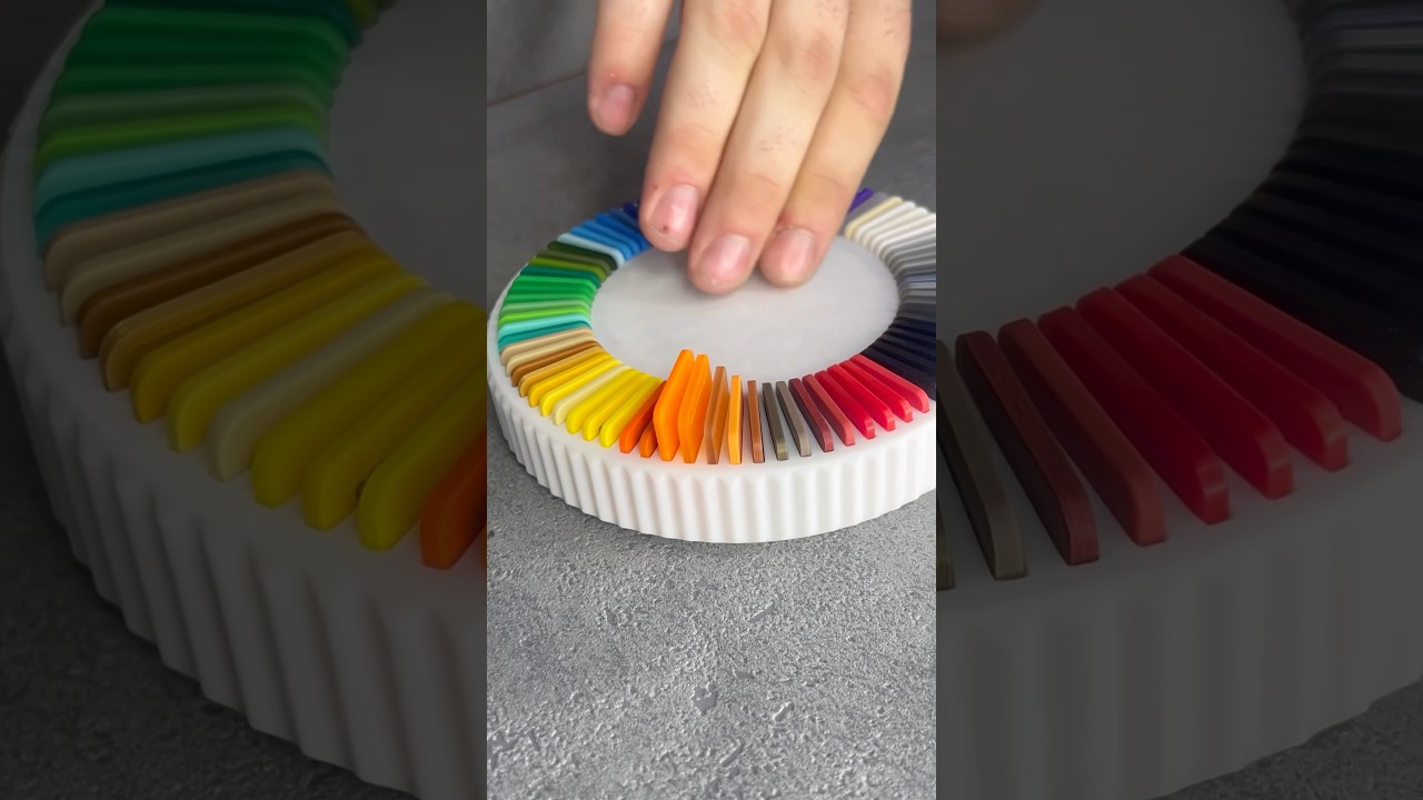 Rotating filament swatch stand🤩#layerworks #bambulab #filament #stand #practical #useful #helpful