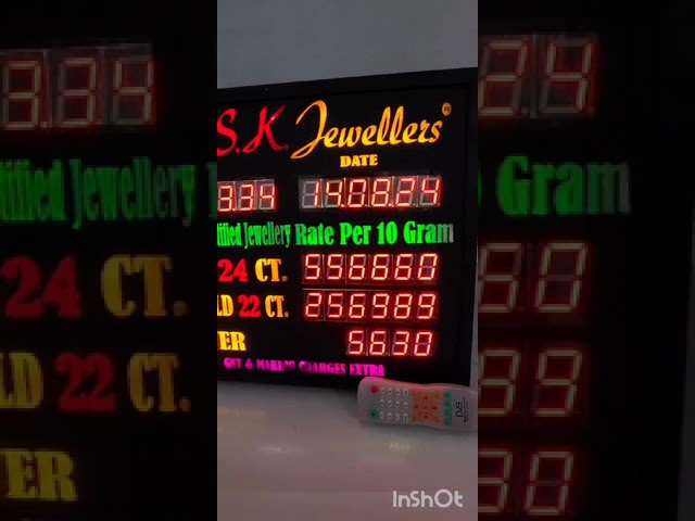 Gold Silver Rate Display - Gold Rate Display Board Manufacturer from ...