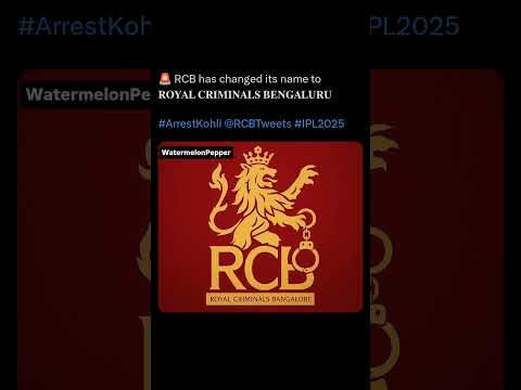 RCB team new logo 🤣🤣🤣💥💥💥📍📍📍 #cricket