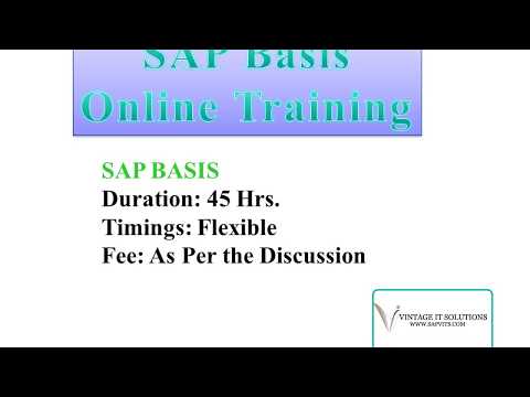 SAP Basis Demo Video | SAP Basis Tutorial for Beginners