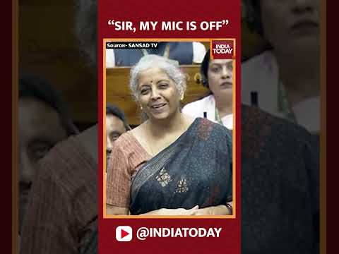 Sir My Mic Is Off: FM Nirmala Sitharaman During Budget 2024 Discussions In Parliament