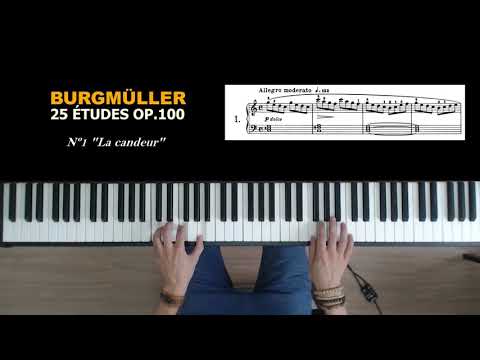 Burgmuller Op.100, Piano Etude #1: La candeur (Frankness) + sheet music