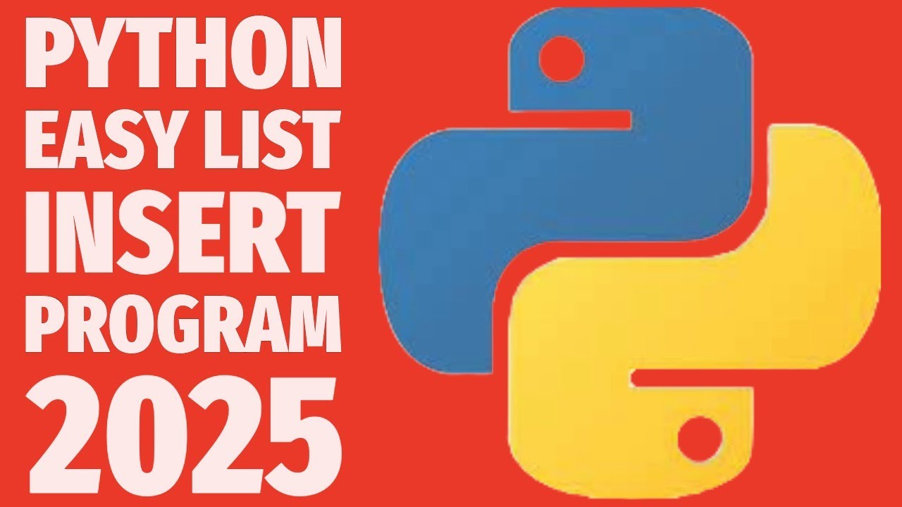 Python List Insert Tutorial | Using Input to Add Items Easily (Beginner Friendly Guide)
