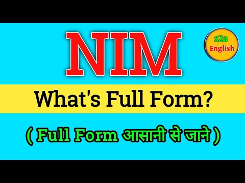 NIM ka Full Form kya hai | Full form of NIM | Gk questions all full form | important full form