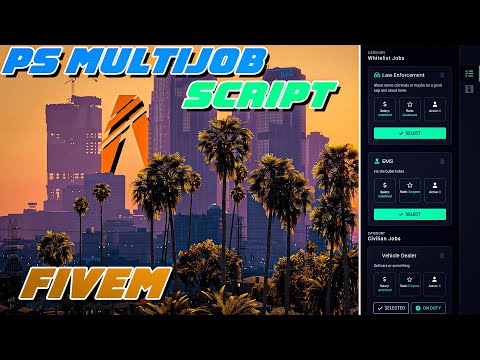 Free PS-Multijob Script | QBCore Framework | FiveM Tutorial #29