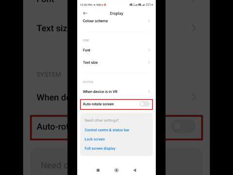 How to enable auto rotate screen in poco phone #shorts