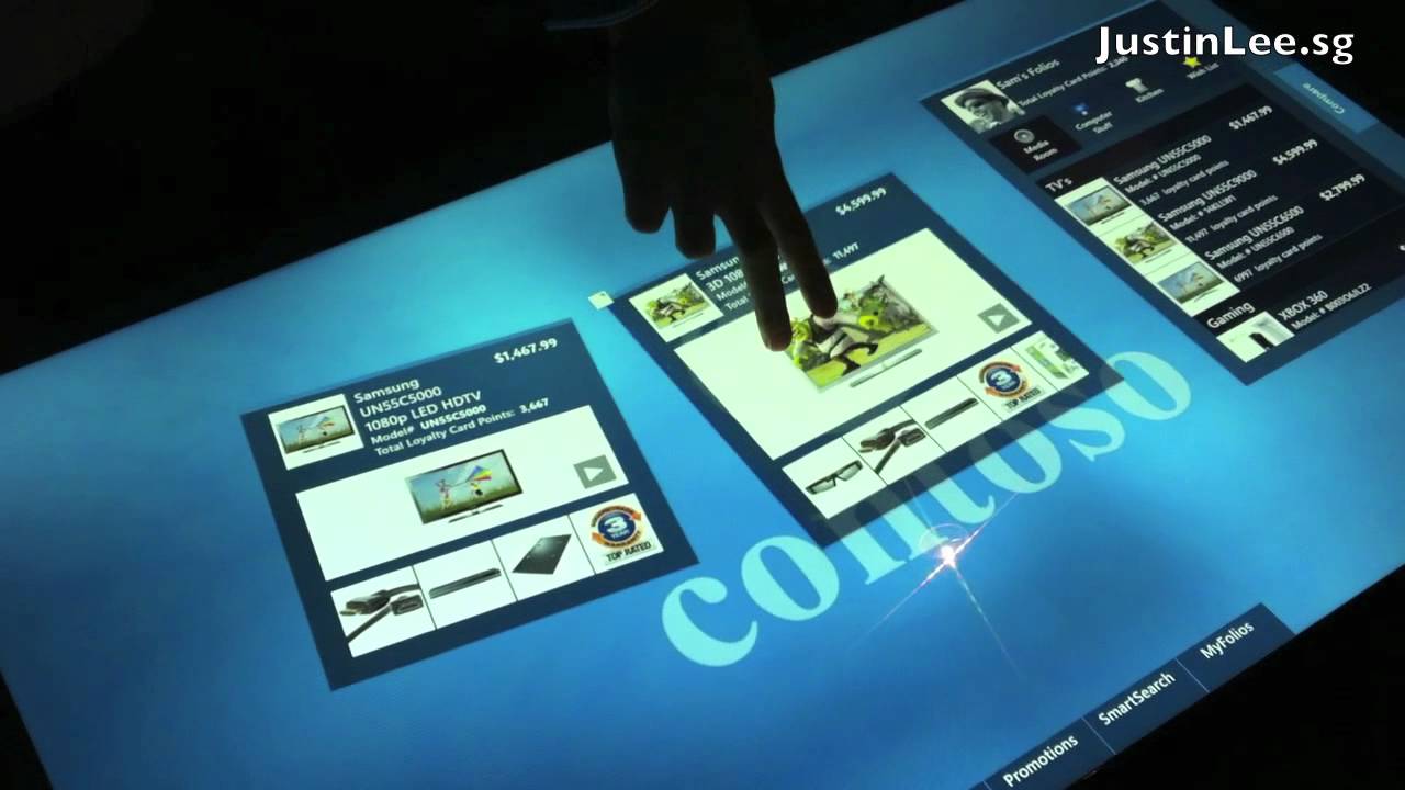 Samsung SUR40 + Microsoft Surface 2 First Look