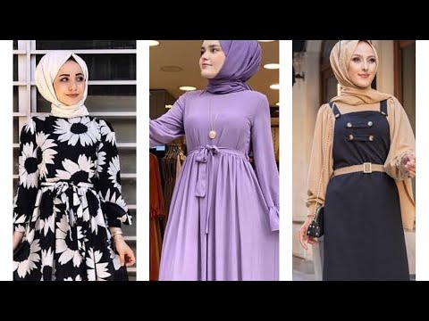Cute women trendy dresses/online shop/Arabic model wears/long trendy fashion outfits/2021 dresses