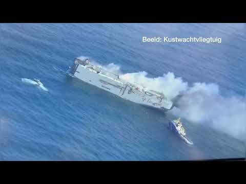 Fire on Cargo Ship Carrying 3000 Cars in North Sea Leaves One Dead
