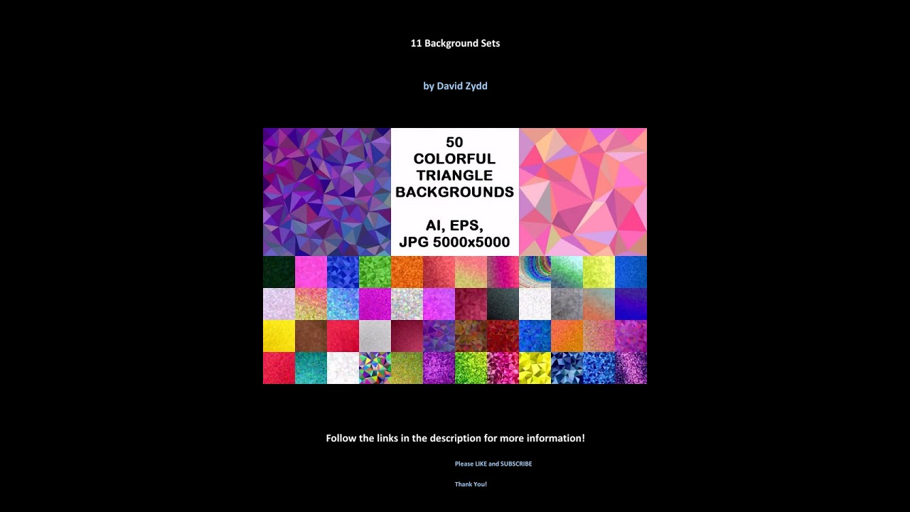 11 Background Sets by David Zydd