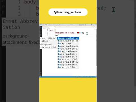 Different ways to change Background color - HTML & CSS | Learning Section