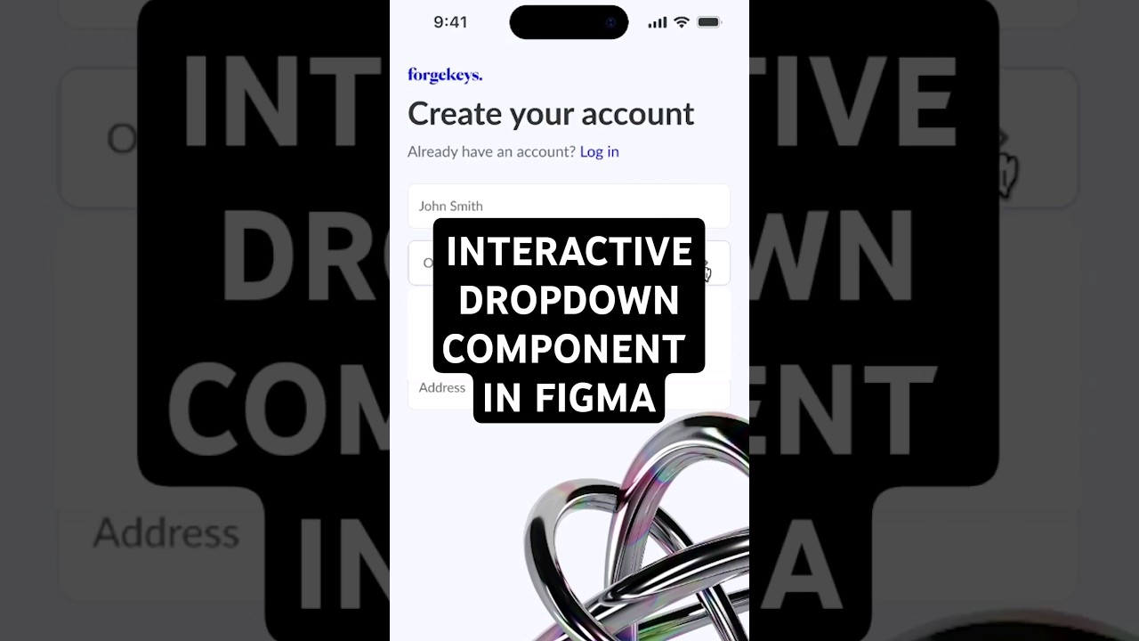 How to create an interactive dropdown component in Figma #figma #figmatutorial #figmatips #ui