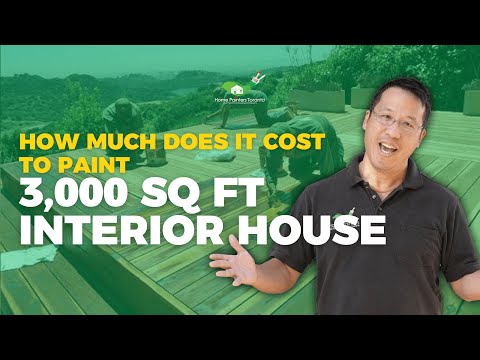 How Much Does It Cost To Paint 3,000 Sq Ft Interior House? #interiorpainting