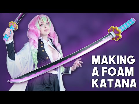 EVA Foam Katana Cosplay Tutorial - Mitsuri Kanroji (Demon Slayer) - 鬼滅の刃