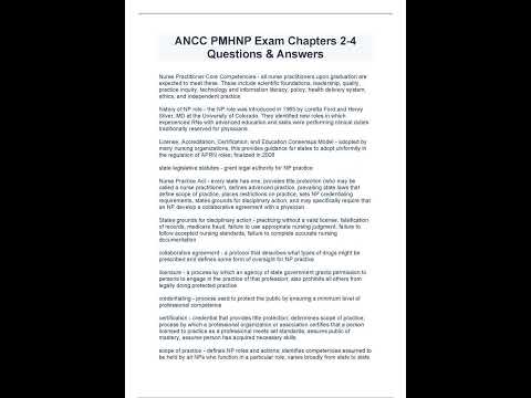ANCC CERTIFICATION PMHNP EXAM CHAPTERS 2 4 QUESTIONS EN ANSWERS LATEST 2022/2023 GRADED A