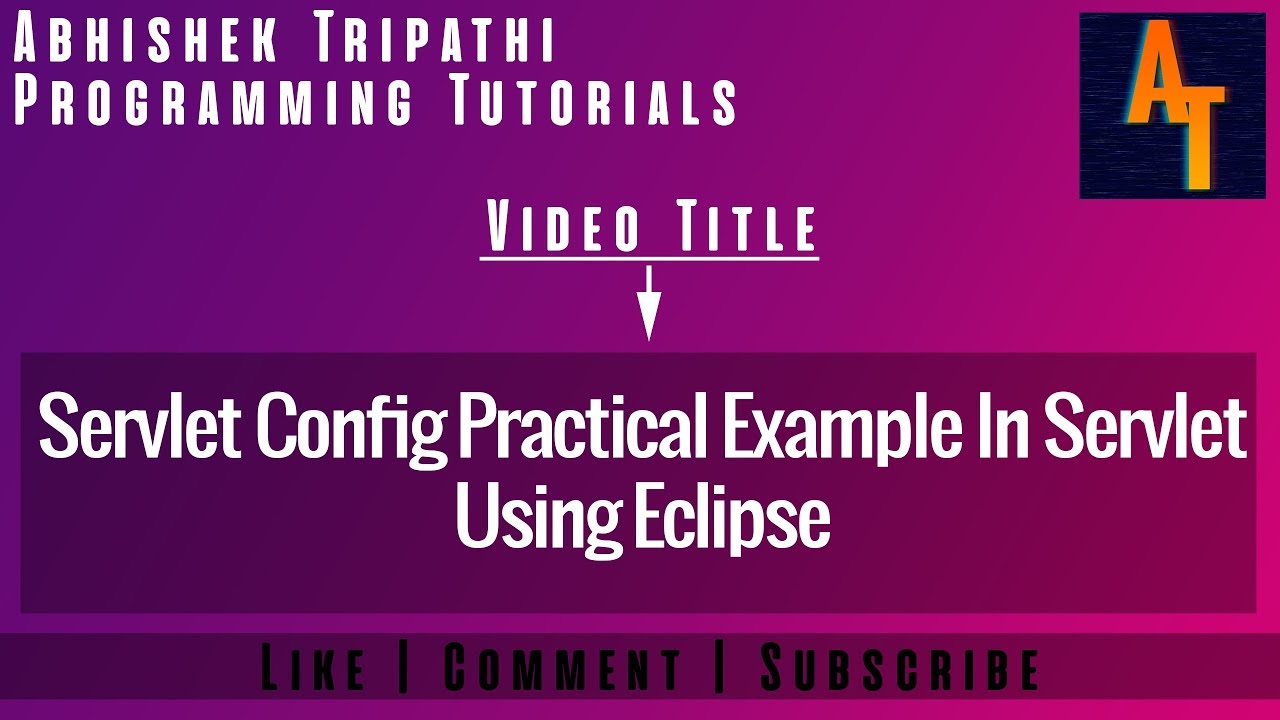 ServletConfig # servlet config example # Servlet-Tutorials # How to use servlet config in Java