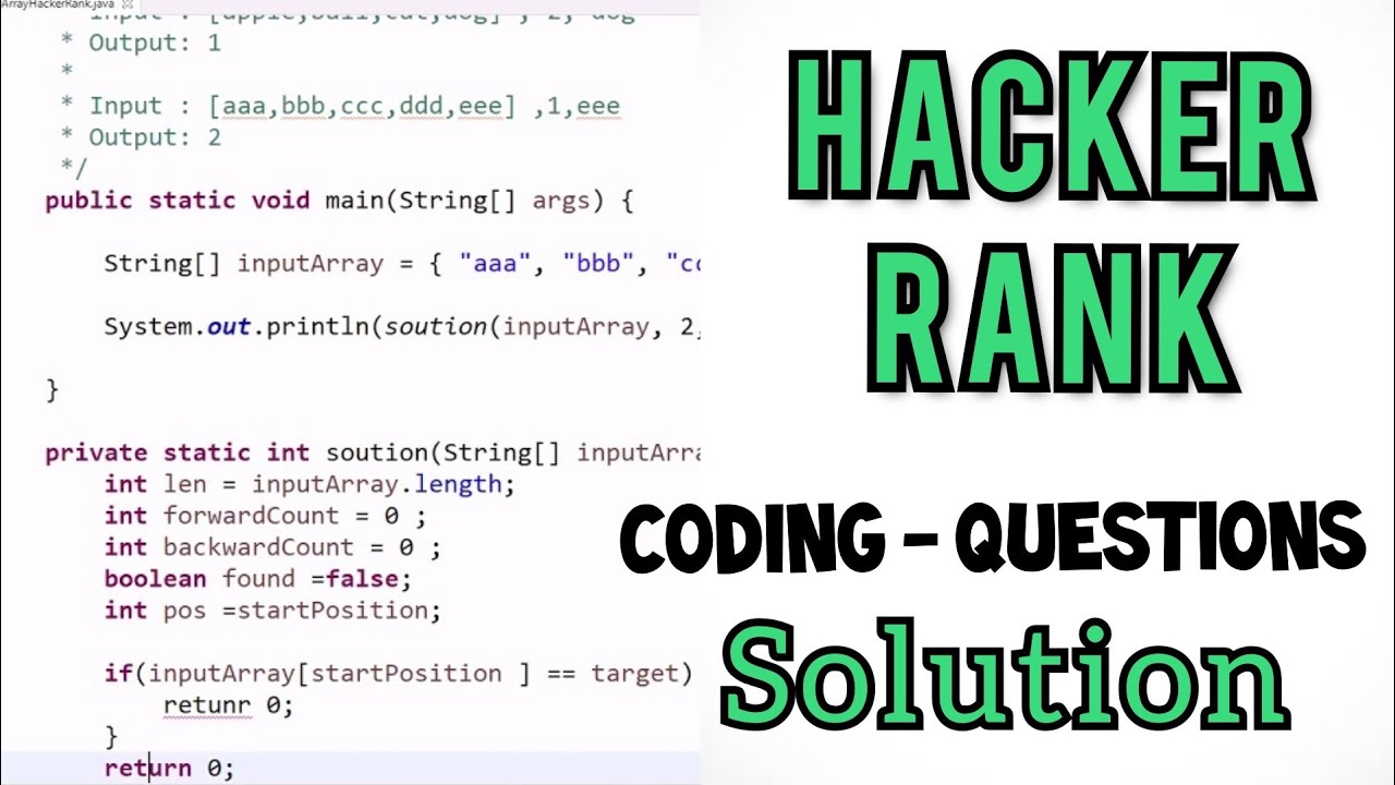 Arrays Coding Question asked at HackerRank Online Test