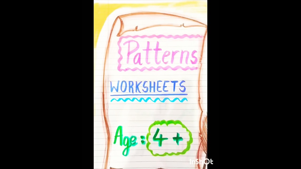 Age 4+ Patterns worksheet📕Subscribe us and get free printable PDF of worksheets💡 #freepattern