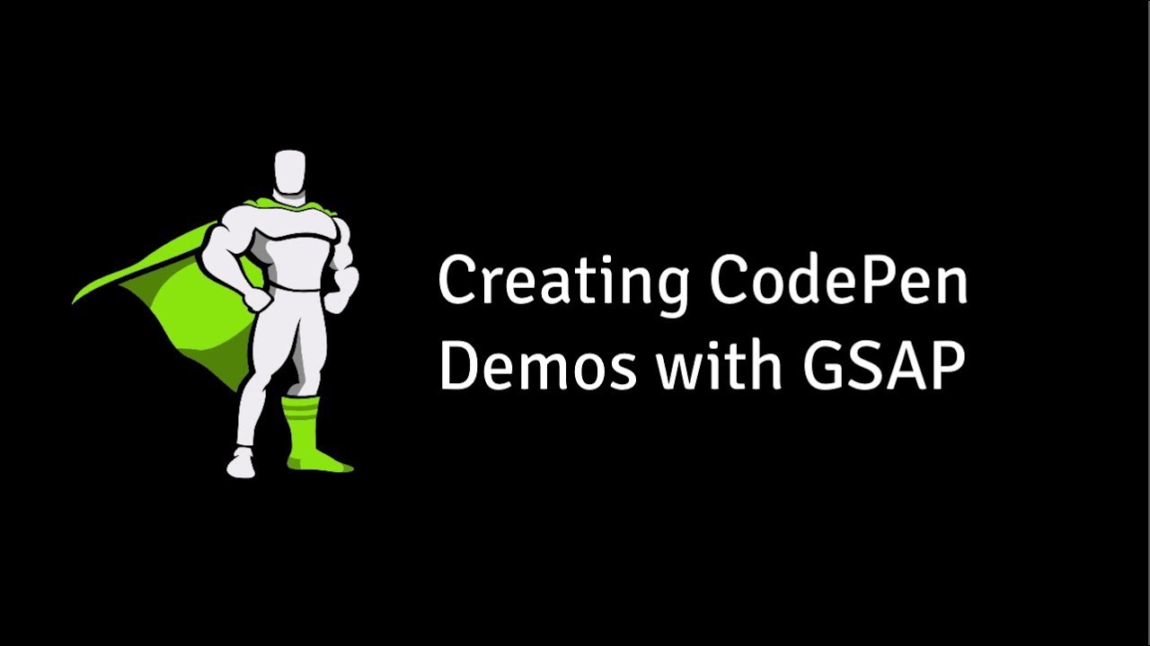 Create a CodePen demo with GSAP