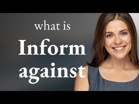 Understanding "Inform Against": A Guide for English Learners
