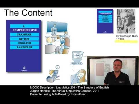 Free Online Course: Linguistics 201 - The Structure of English