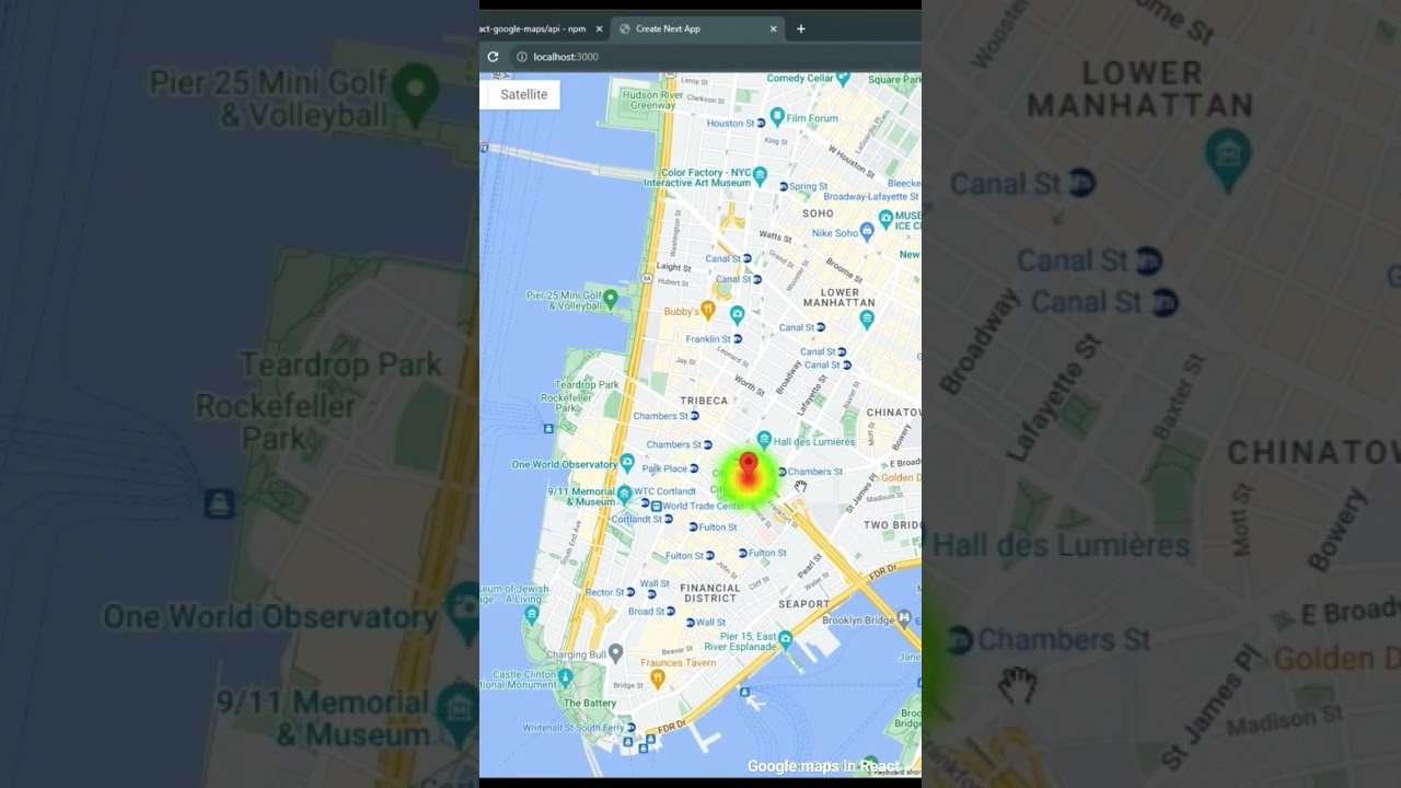 Let's React: Building a heat map in React with Google maps.Full video link in the comment